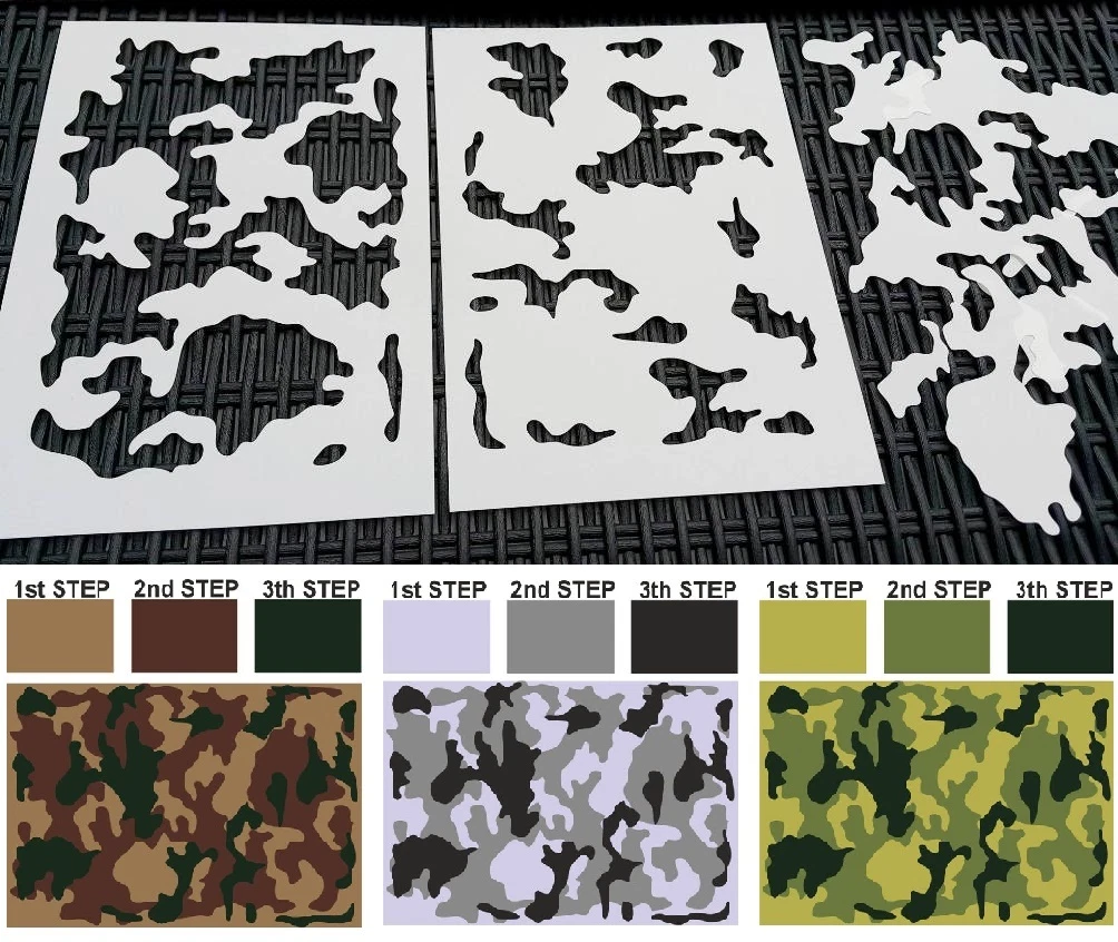 Camo Pattern Stencil