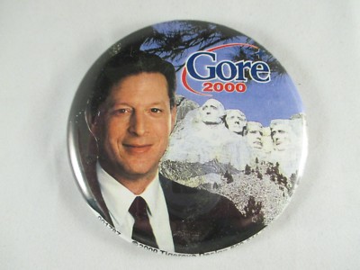 100 Buttons Al Gore "Gore 2000" Picture 3 inch (3.2.E.1) | eBay