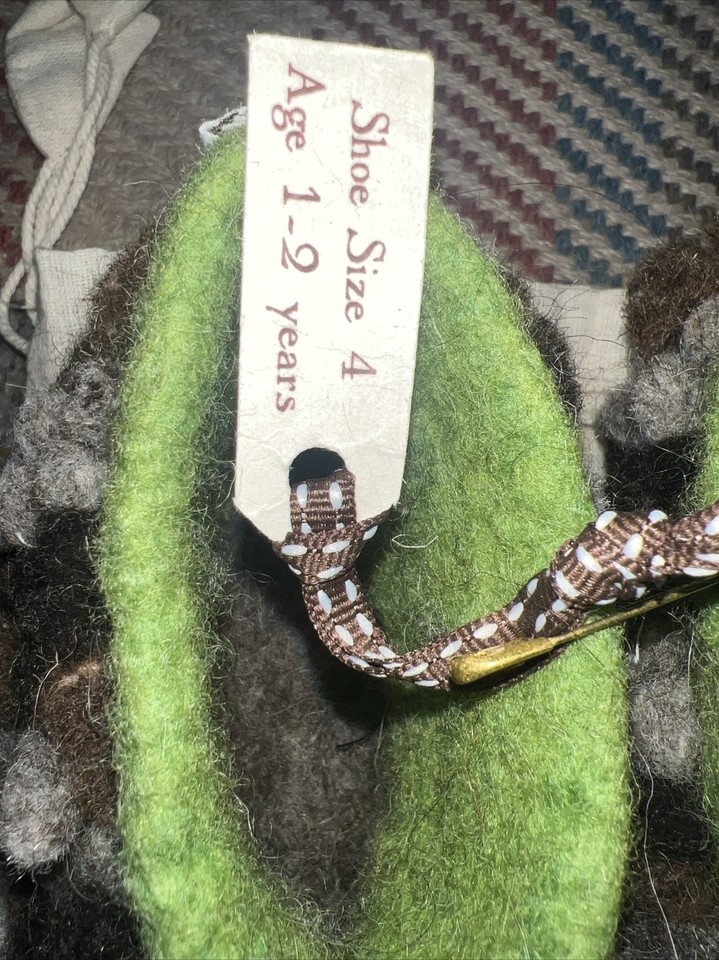 Sew Heart Felt Handmade Childrens Kids Hedgehog Slippers Age 1-2 New ...