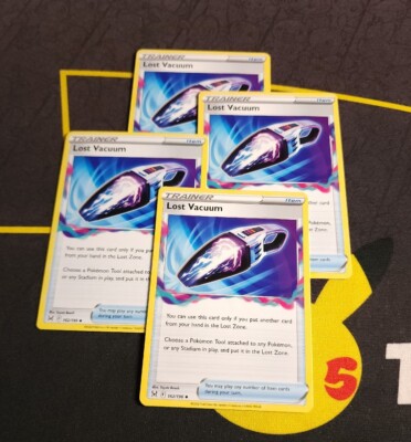 4x Pokemon TCG Lost Vacuum Sword & Shield - Lost Origin 162/196 ...