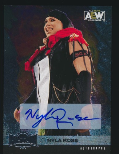 2022 SkyBox AEW Metal Universe Silver Autograph #69 Nyla Rose Auto 2022 Upper | eBay