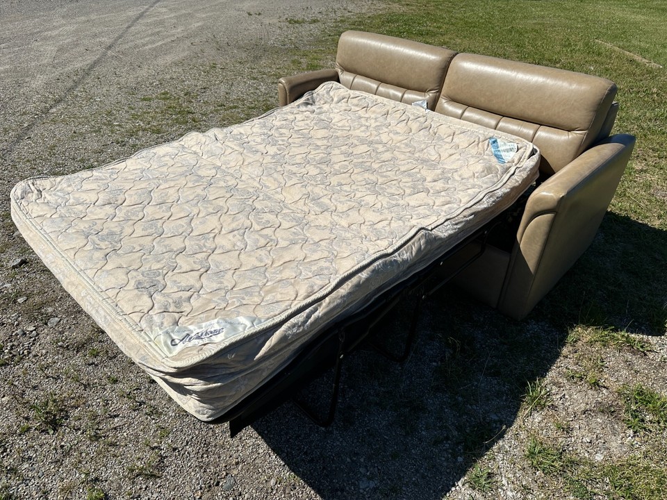 Villa 68" Tan Sofa Sleeper Couch Bed Boat RV motorhome Used air ...
