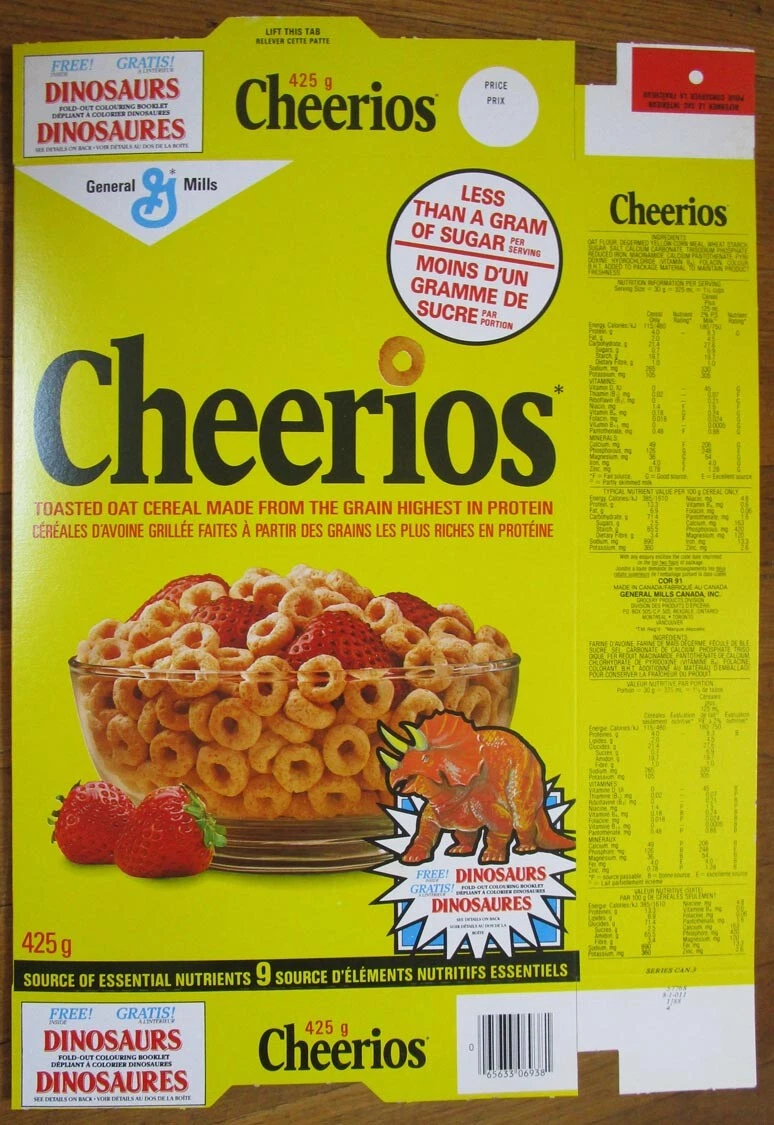 Cereal Box Coloring Pages
