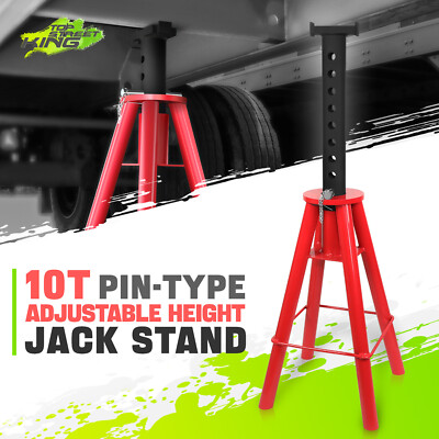 Heavy Duty Steel 10 Ton (20,000 lbs) Capacity Pin-Type Jack Stand 28 ...
