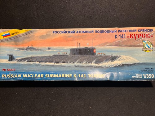 RUSSIAN NUCLEAR SUBMARINE K-141 KURSK MODEL KIT 1:350 SCALE ZVEZDA ...