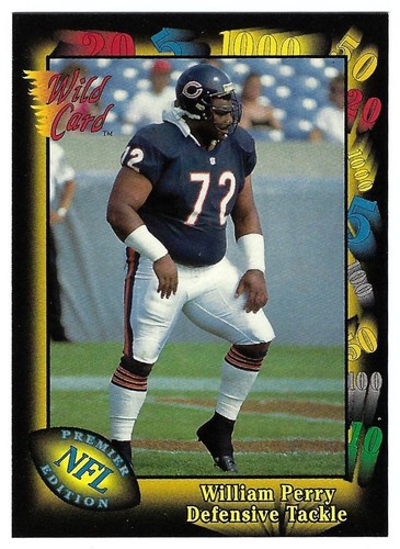 1991 Wild Card #103 William Perry Chicago Bears | eBay