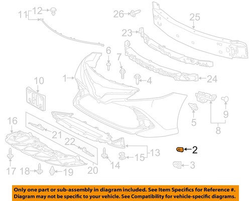 TOYOTA OEM 18-21 Camry Bumper Components-Bumper Cover Clip 4774933030 ...
