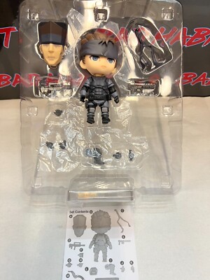 RARE NENDOROID 447 METAL GEAR SOLID SNAKE FIGURE DISPLAYED GOOD SMILE ...