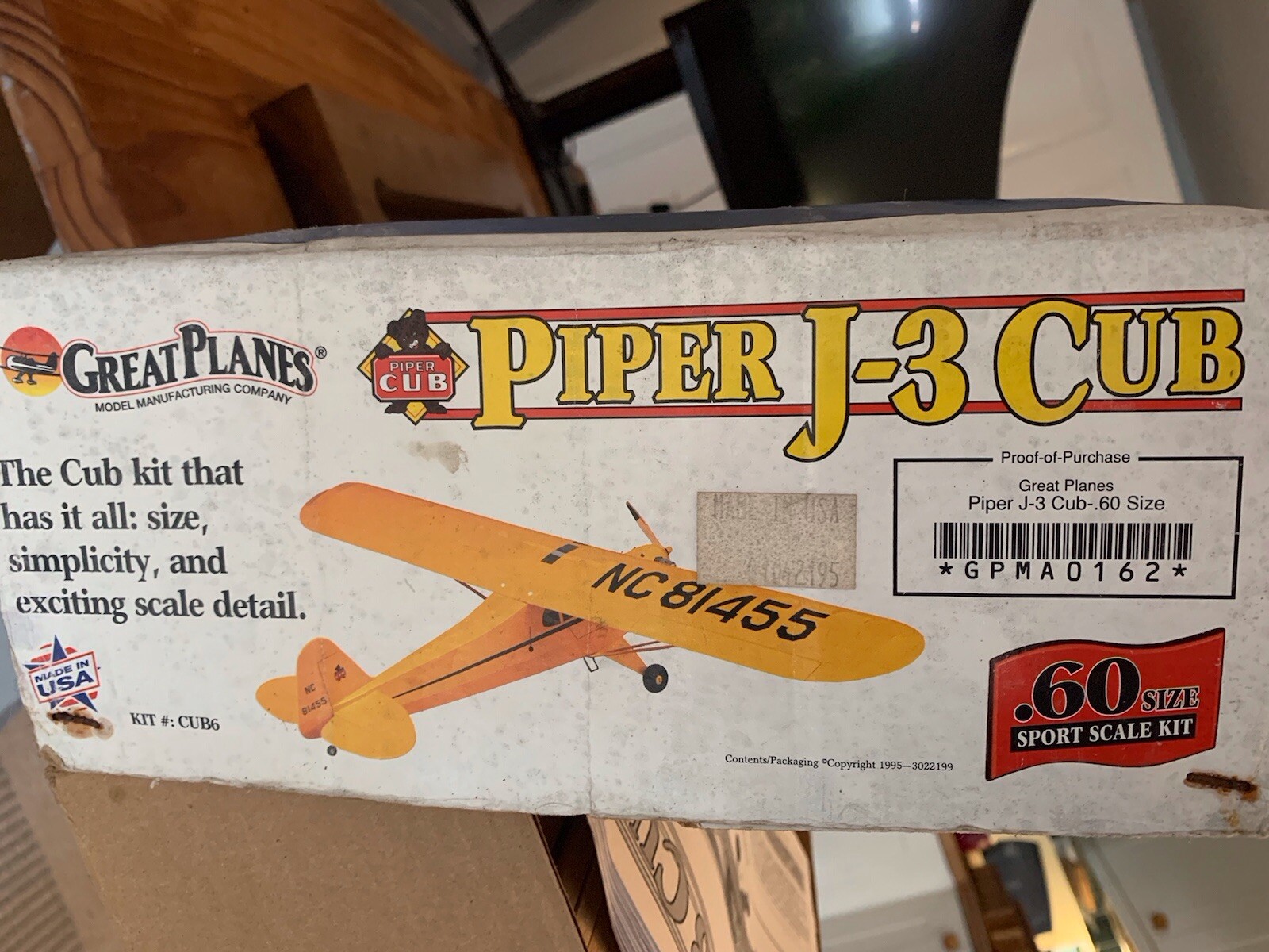 Great Planes Piper J3 Cub .60 Size RC Plane Kit And Matching Float Set ...