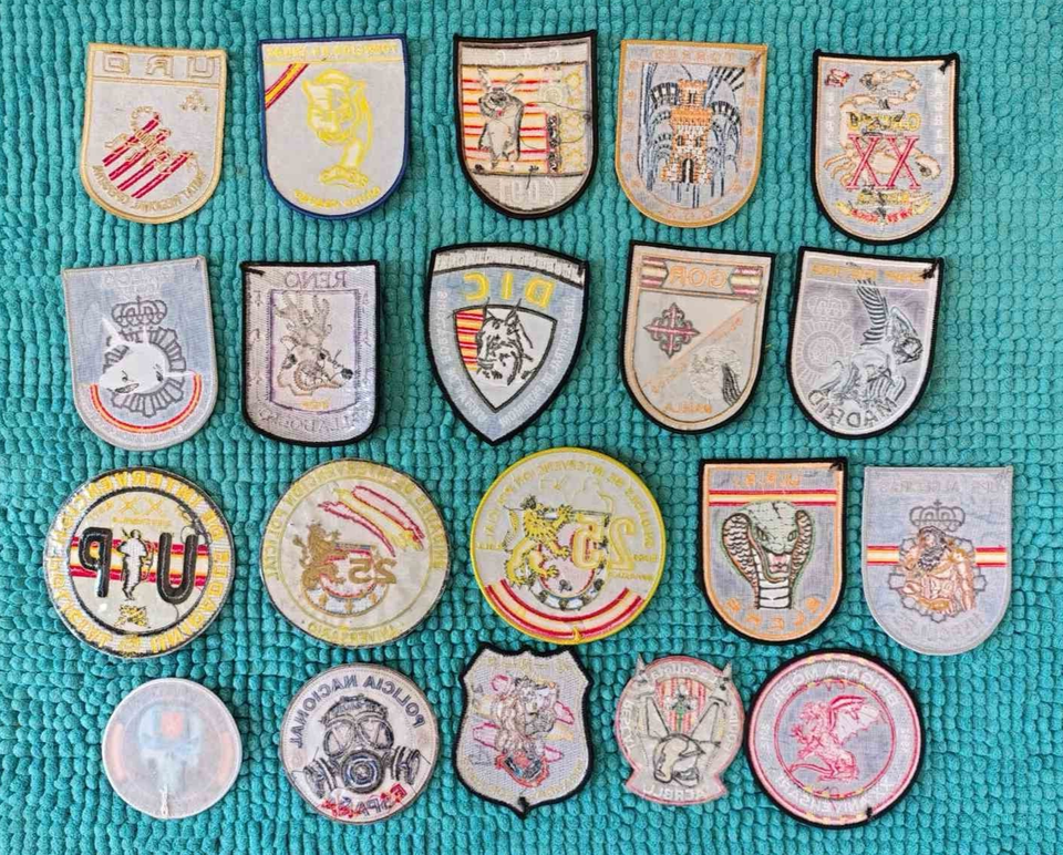 SPAIN ESPANA PATCH POLICE POLICIA SWAT SRT UIP UPR CNP GAC GOR - SET 20 ...