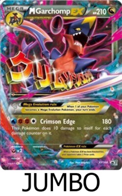 Pokemon M GARCHOMP EX XY168 ÉTOILE NOIRE PROMO (Taille Jumbo/Oversize ...