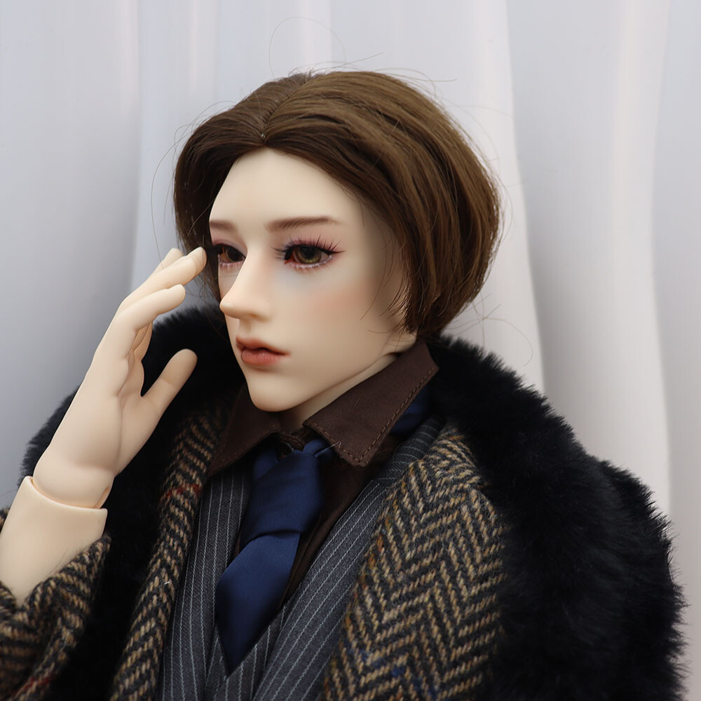 Full Set 1/3 BJD Doll Boy Resin Ball Jointed Eyes Makeup Wigs Hair ...