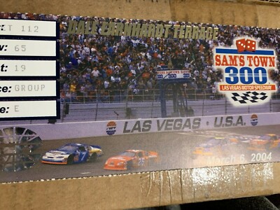 Sam's Town 300 full unused ticket NASCAR Las Vegas 03/06/04 | eBay