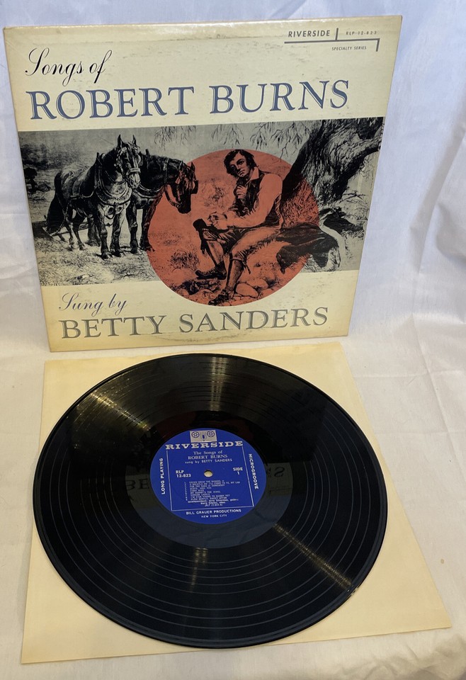 Songs Of Robert Burns Sung By Betty Sanders (Vinyl, 1957) Riverside RLP ...