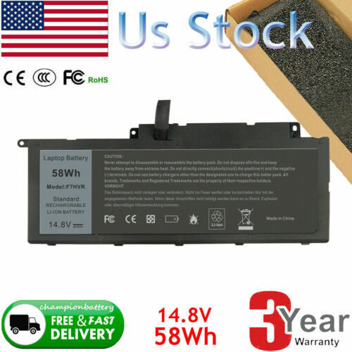 F7HVR Battery Replaceable For Dell Inspiron 15 7537 17 7737 062VNH ...