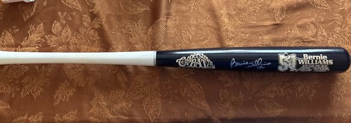 Bernie Williams SIGNED AUTO NEW YORK YANKEES COOPERSTOWN CUSTOM BAT w ...