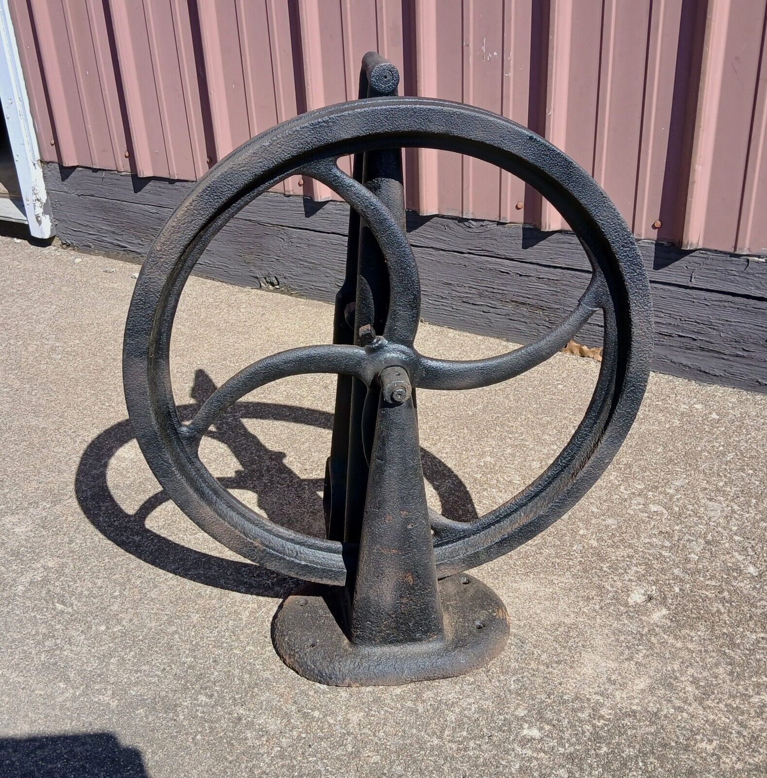 Antique Jewelers Pedal Treadle Lathe Kick Flywheel Wheel Chicago Watch ...