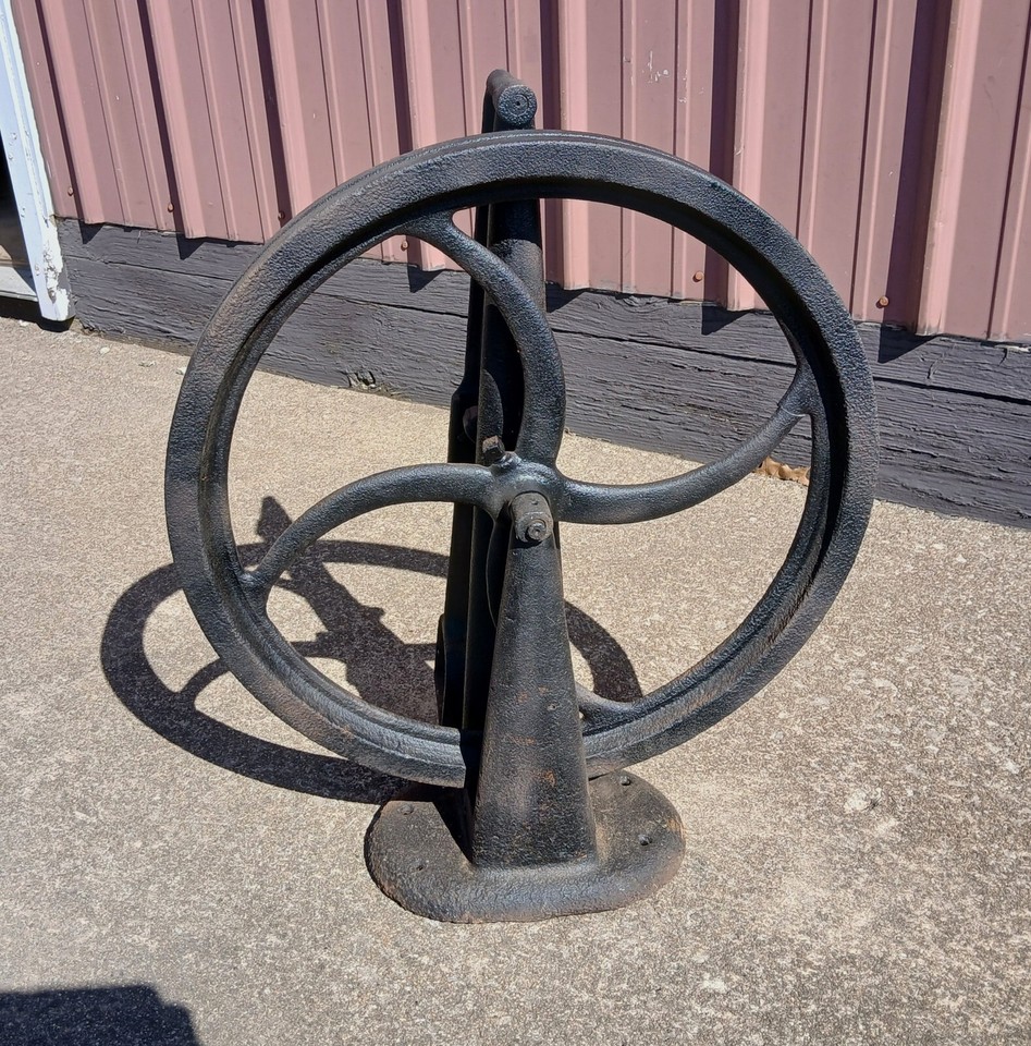 Antique Jewelers Pedal Treadle Lathe Kick Flywheel Wheel Chicago Watch ...