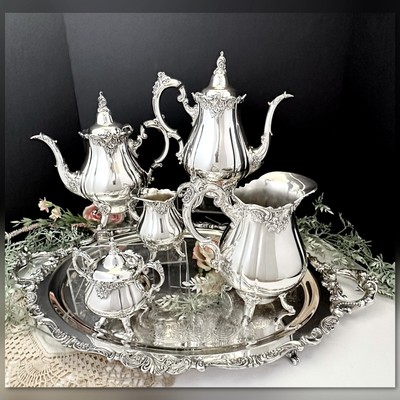 Tea/Coffee Pots & Sets - Baroque Silver Plated