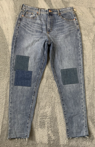 Universal Thread Women’s Jeans Size 6 Patchwork Boyfriend Slim Tapered ...