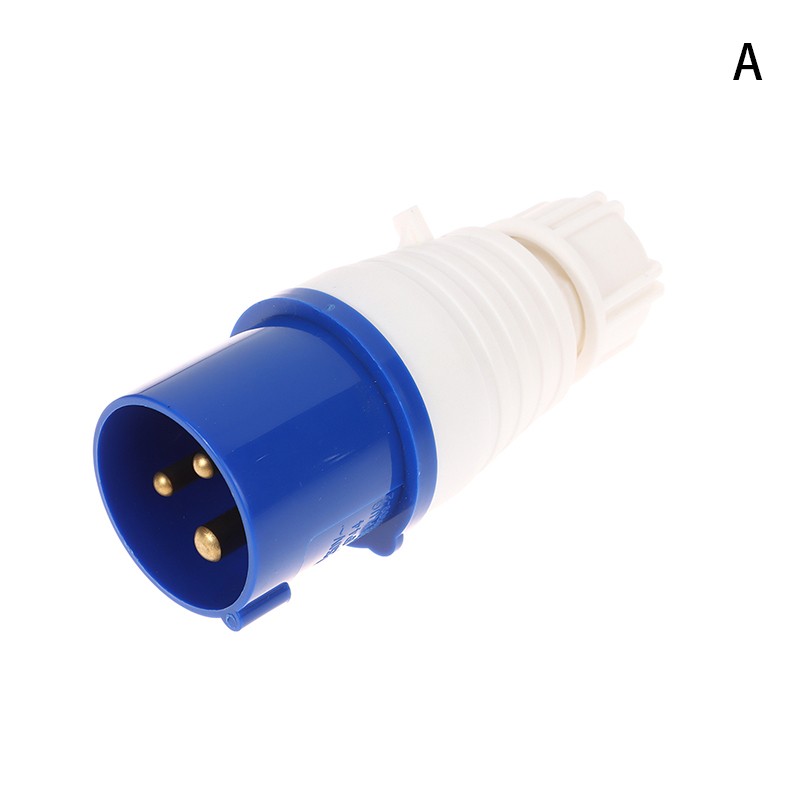 220V 16A 3 Pin Industrial Waterproof Plugs/Socket Male/Female Connector ...