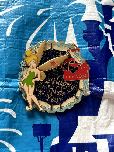 Tinker Bell Pirate Ship Helm Happy New Year 2004 Disney Pin Trading LE ...