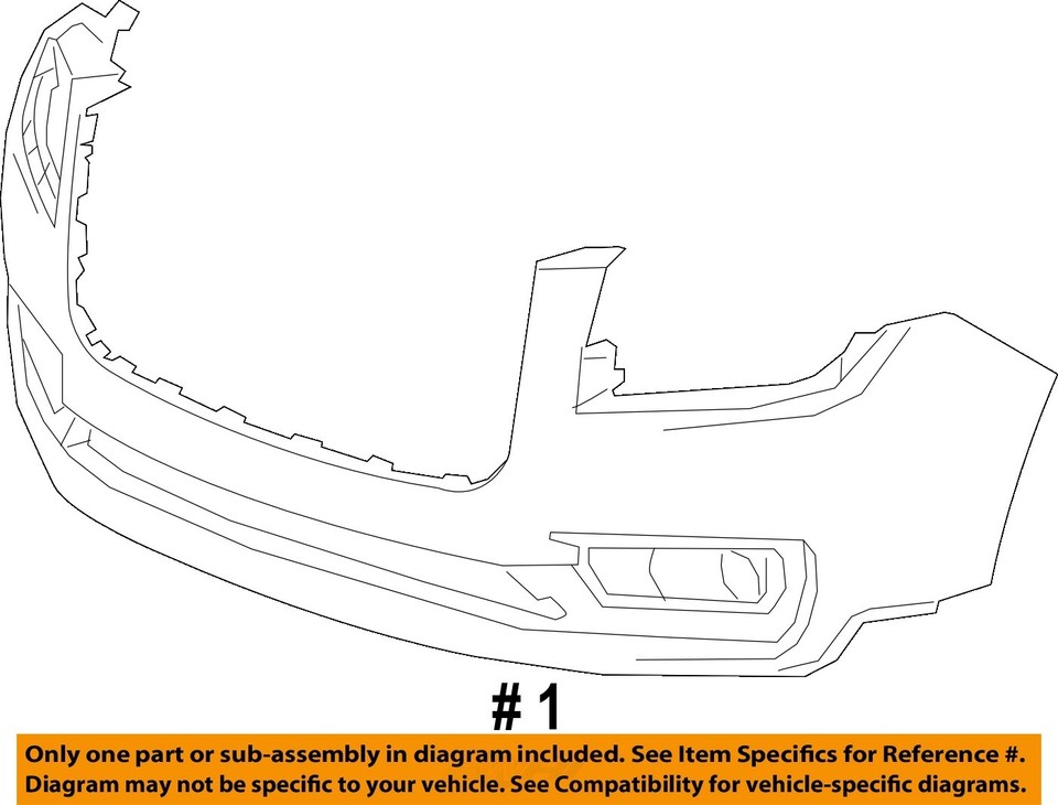 GMC GM OEM 13-16 Acadia-Bumper Cover 23350830 | eBay