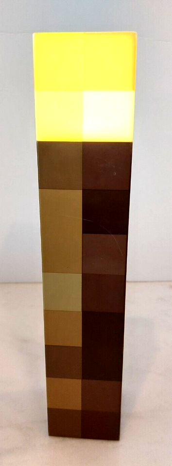 MINECRAFT Light-Up 11" Wall Torch Night Light 2012 ThinkGeek - Tested ...