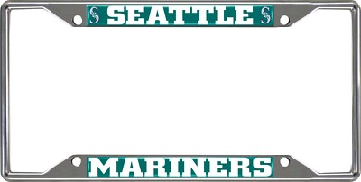 Fanmats MLB Seattle Mariners Chrome Metal License Plate Frame | eBay