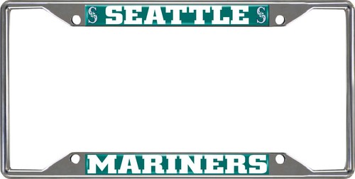 Fanmats MLB Seattle Mariners Chrome Metal License Plate Frame | eBay