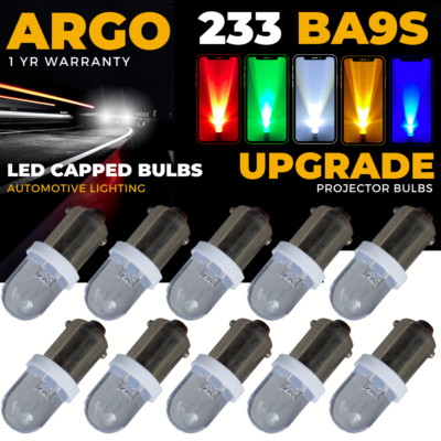 Ba9s T4w Side Light Led White 233 Car Interior Bright Red Green Amber ...