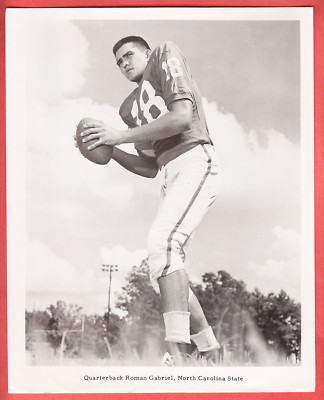 1959-61 N.C. STATE 8 X 10 GLOSSY TEAM ISSUE PHOTO ROMAN GABRIEL ROOKIE ...