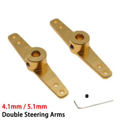 Aluminum Rudder Tiller Arm Servo Horn Arm Double Steering Arm RC Model ...