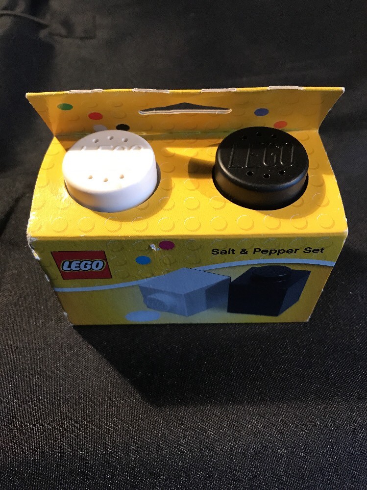 LEGO Block SALT AND PEPPER SHAKERS New In Box Stackable | eBay