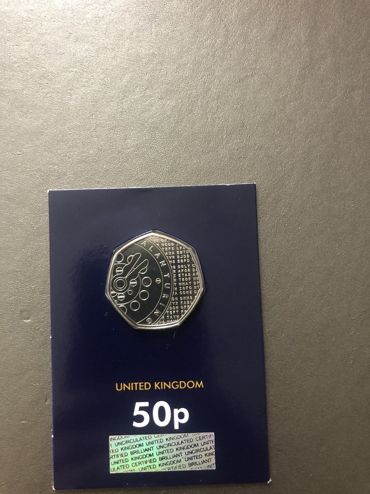 2022 alan turing 50p coin In Change Checker Card | eBay UK