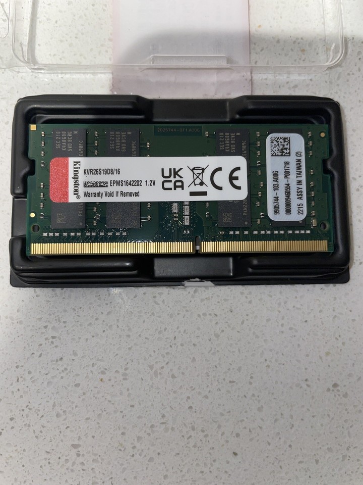 Kingston ValueRAM 16GB PC4-21300 (DDR4-SO-DIMM) Memory (KVR26S19D8/16 ...