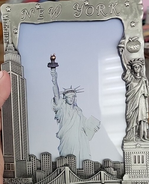 Vintage Statue of Liberty and Empire State Building Picture Frame | eBay
