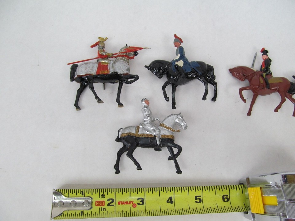 Vintage Toy Soldier Figures Lot or 7 Corgi, England, Etc Cavalry ...