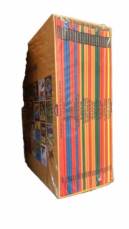 The Adventures of Tintin Box set 23 Book Collection Herge | eBay