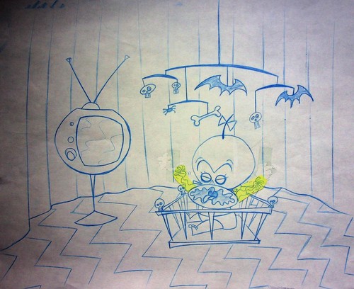 Beetlejuice 1989 Production Chris LaBonte Hand Drawn Key Background ...