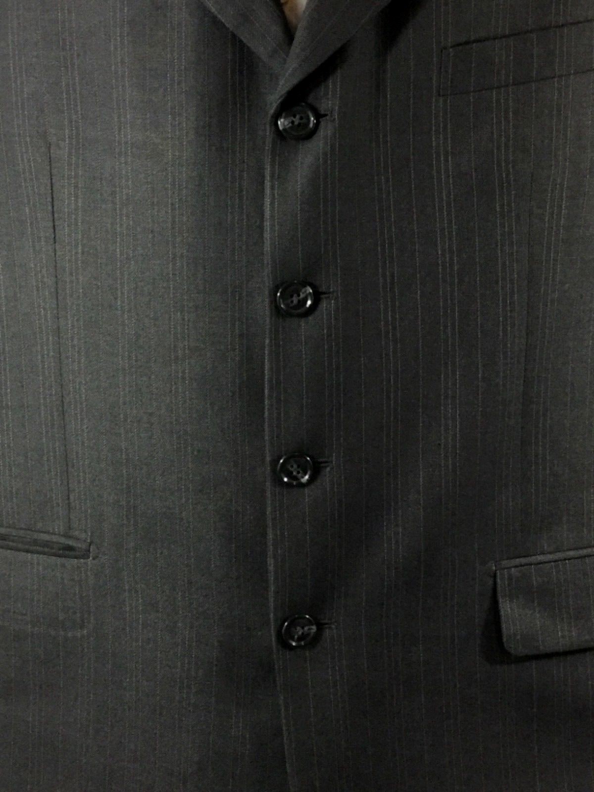 VANETTI Italy Men's 40R Gray Pin Striped Sport Coat Blazer Suit Jacket ...