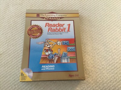 Reader Rabbit 1 reading & phonics CD-ROM Windows 95 & 3.1 Macintosh ...