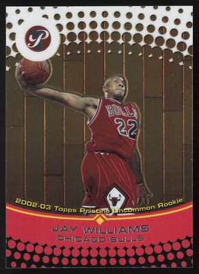 2002-03 Topps Pristine Rookie Card #55 Jay Williams Chicago Bulls 0091/ ...