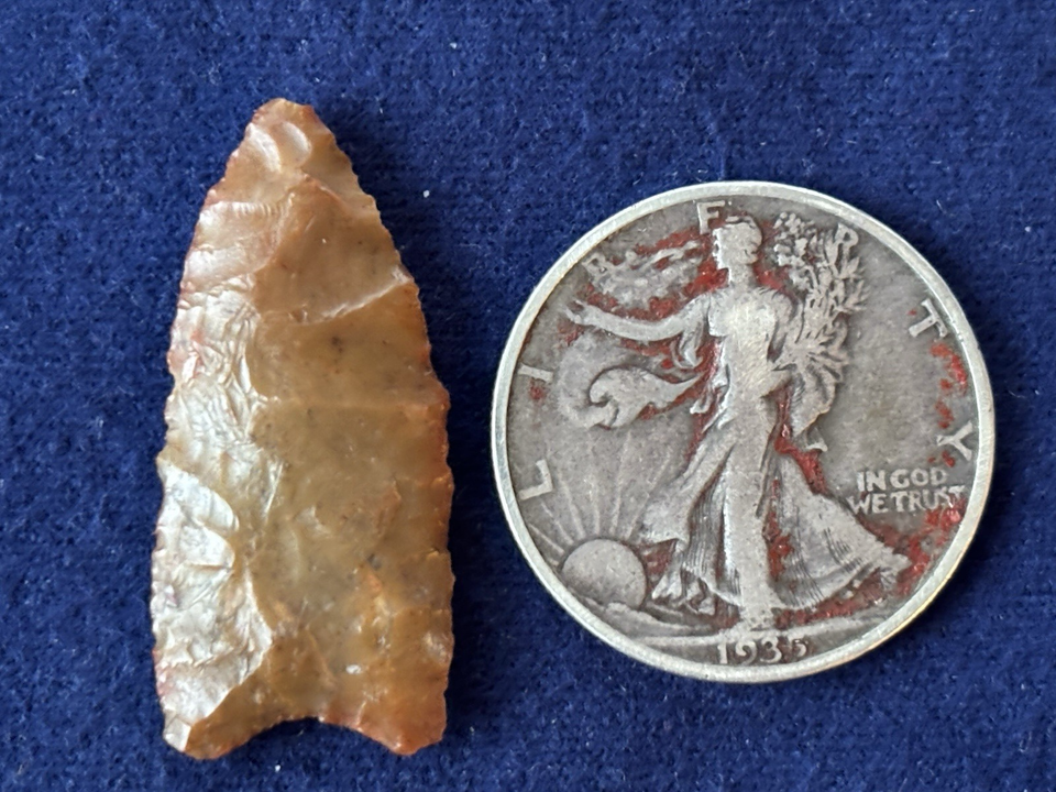 1 5/8" Western Clovis Paleo Indian Arrowhead Artifact | eBay
