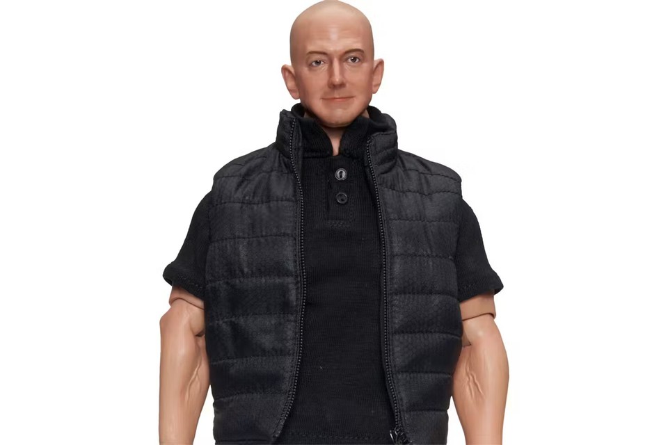 100 BILLION DOLLAR MAN Jeff Bezos 12" Action Figure, Ultra RARE 2019 ...