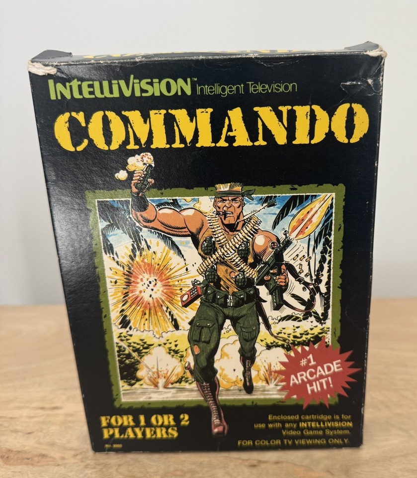 Commando Intellivision No. 9000 VTG Video Game Cartridge #1 Arcade Hit 1986 CIB | eBay