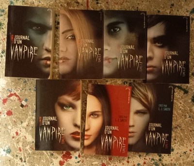 lot L J SMITH Journal d' un Vampire tomes 1 2 3 4 5 6 7 (grands formats ...