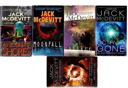 5 PBs Jack McDevitt ANCIENT SHORES Moonfall SEEKER Octavia Gone TIME ...