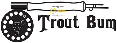 Trout Bum Fishing Decal For Trucks, Cars, Campers, Boats, Laptops, and ...