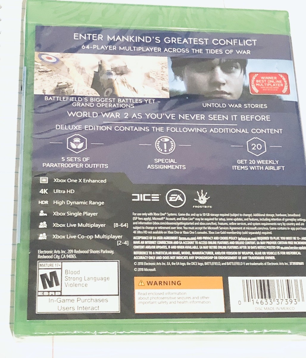 Battlefield V-Deluxe Edition-Xbox One-FACTORY SEALED-NEW - glwec.in